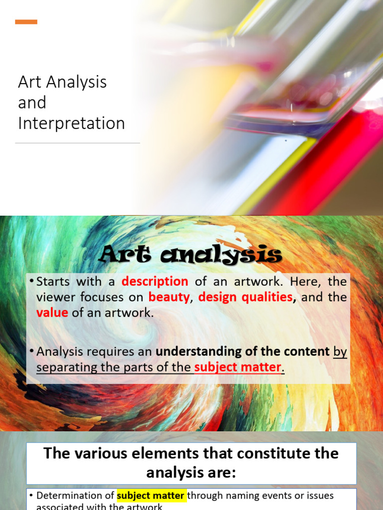 Art Analysis and Interpretation | PDF