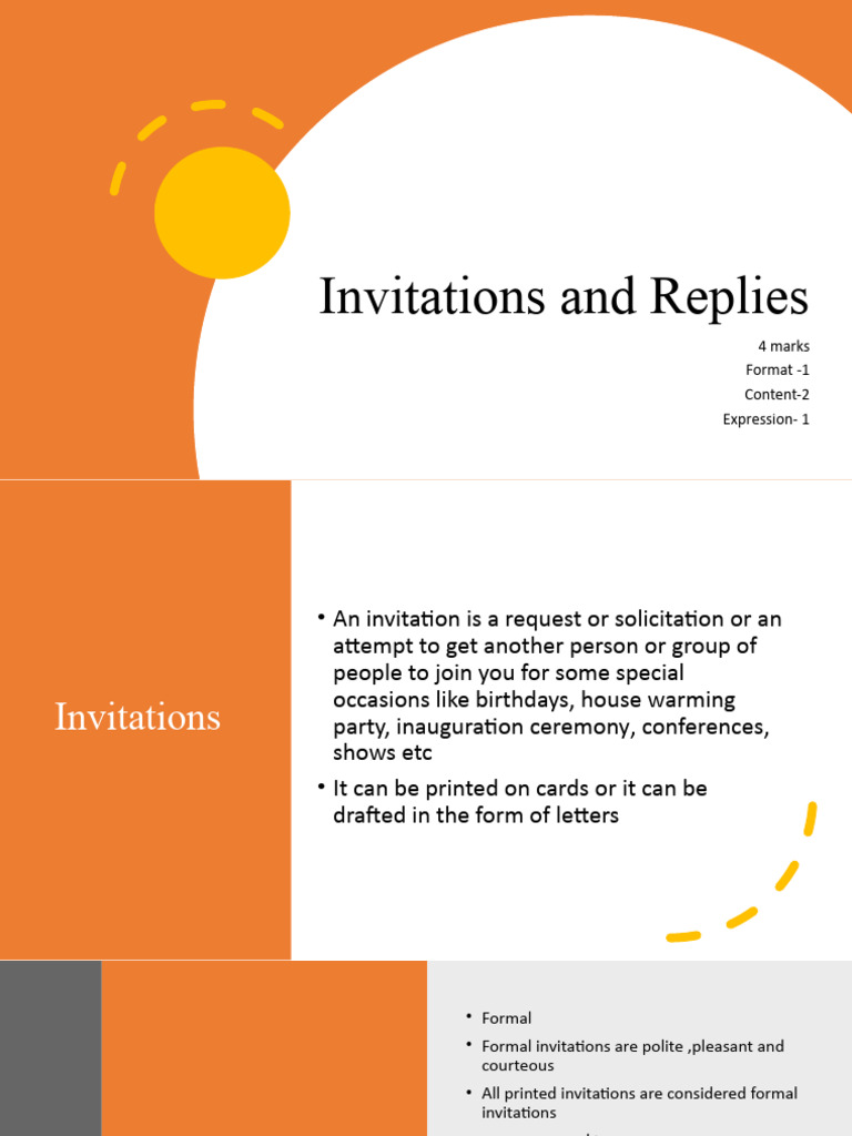 Invitations and Replies 2023 | PDF