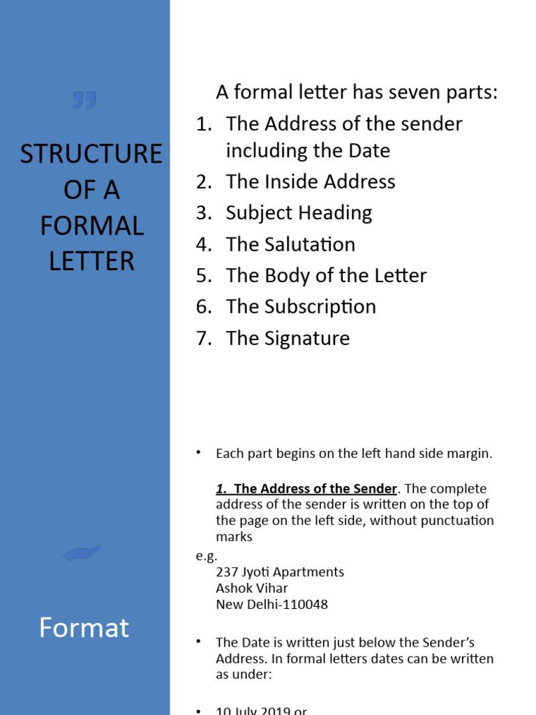 Formal Letter Writing Guide | PDF | Madam