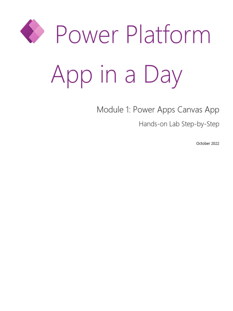 01-Power Apps Canvas App Lab Manual | PDF | Application Software ...