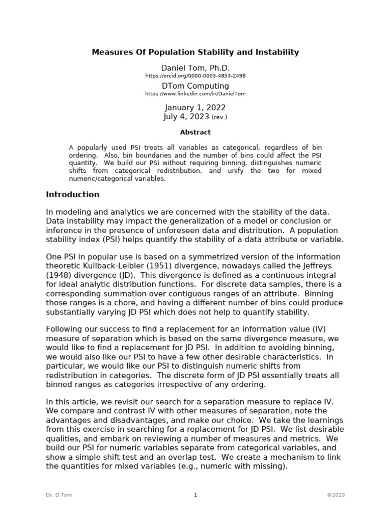 Measures - of - Population - Stability 20230704 | PDF | Probability ...