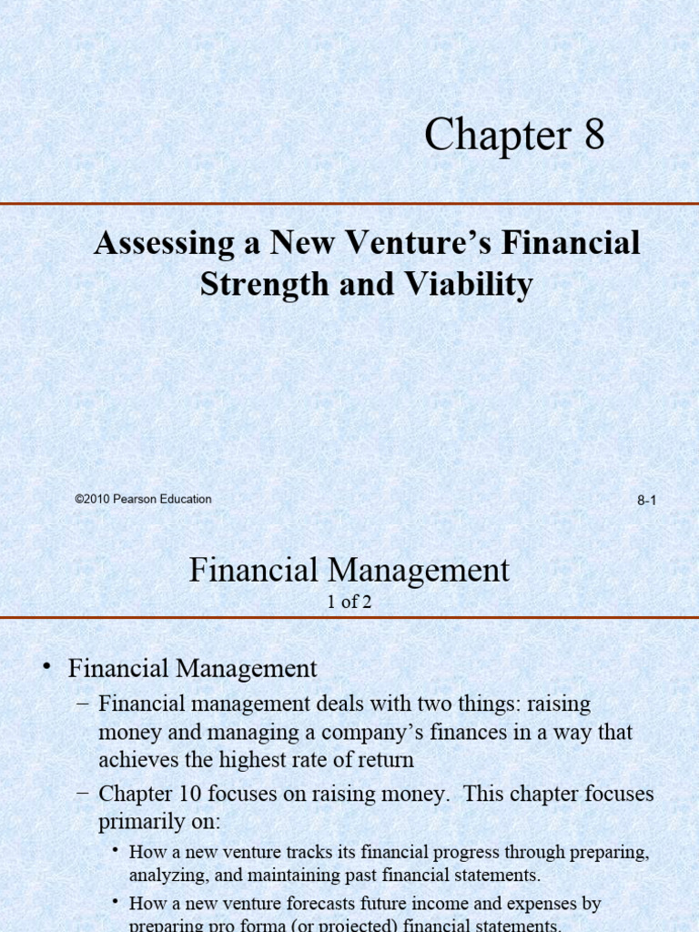 ENTP 08 - Assessing A New Venture - S Financial Strength and Viability ...
