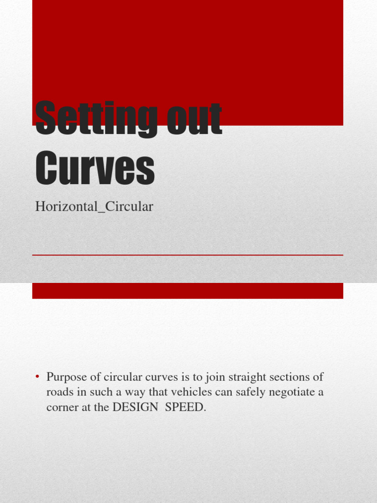 Setting Out Curves | PDF | Circle | Angle