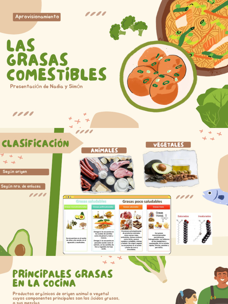 Guía de Grasas Comestibles | PDF | Aceite de oliva | gordo