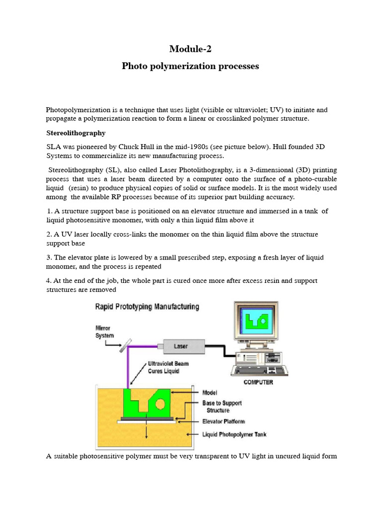 Additive Manufacturing 18ME741 Module 2 | PDF | 3 D Printing | Materials