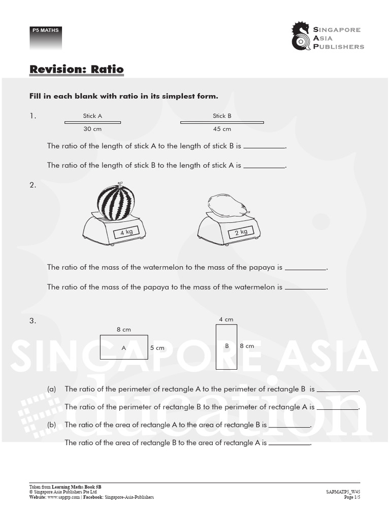 P5Maths Week 45 | PDF | Area | Mathematics