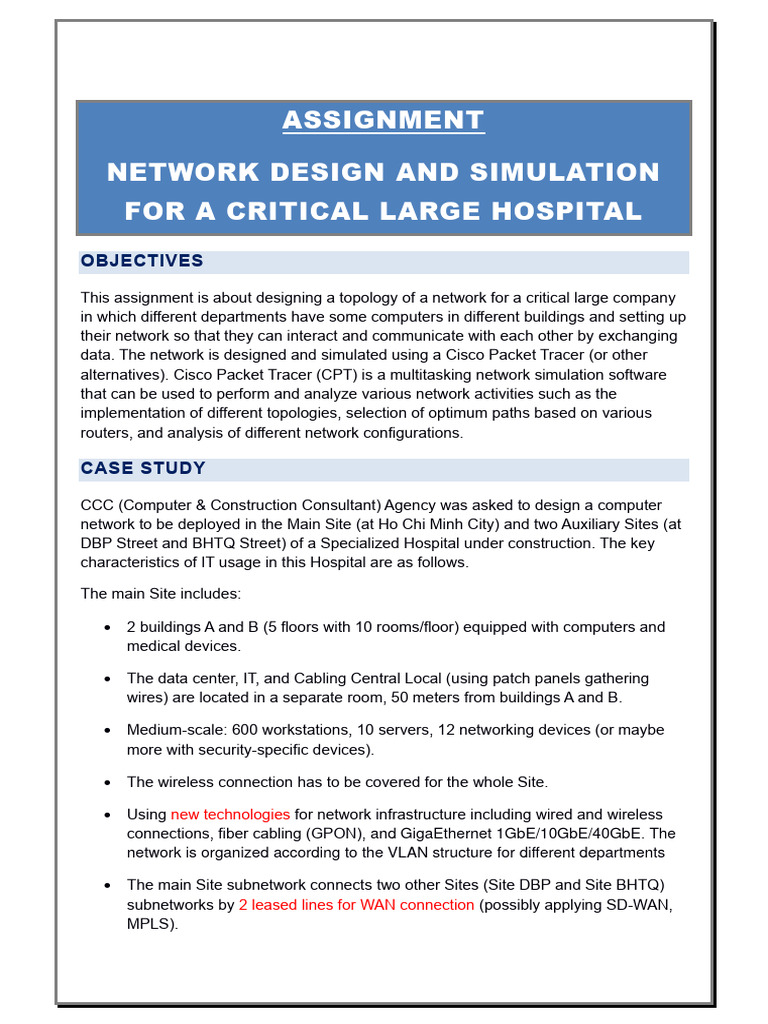 Assigment-2-Network-Design-For-A-Company | PDF | Computer Network | Computing