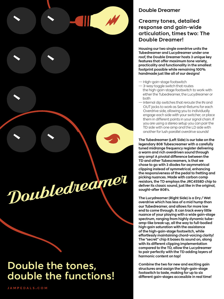 Jampedals Doubledreamer | PDF | Audio Engineering | Electronic Engineering
