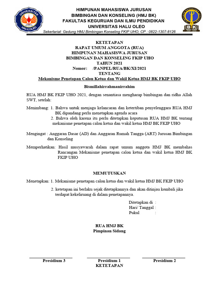 Lembar Konsideran | PDF