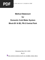 Method Statement - Water Reticulation Work | PDF | Pipe (Fluid ...