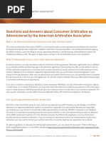 2025 AAA Consumer Arbitration Fees | PDF | Arbitration | Mediation