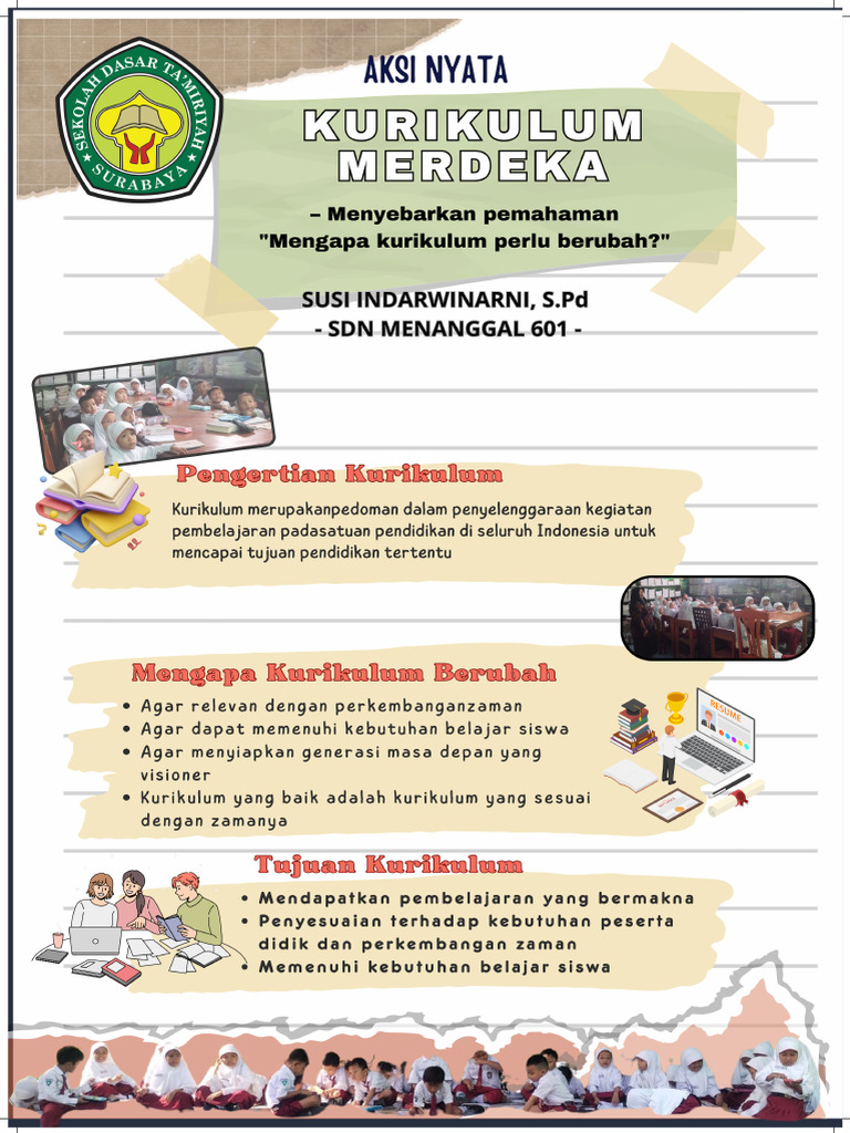 Poster Pengertian Kurikulum | PDF