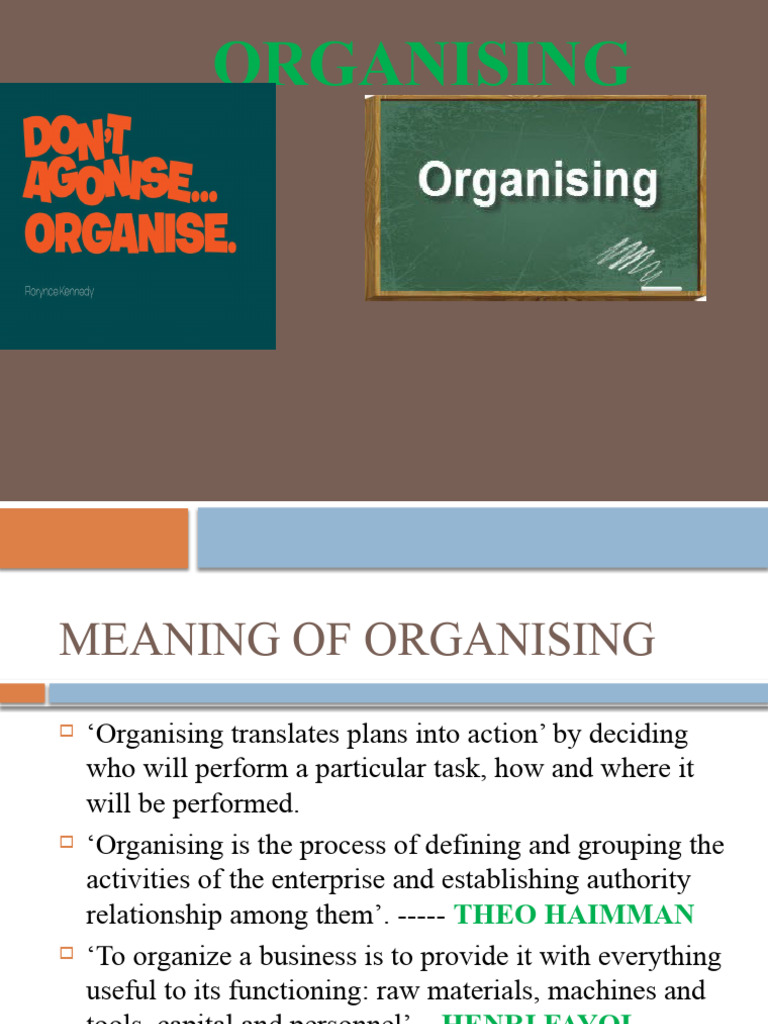 Organising | PDF | Decentralization | Organizational Structure