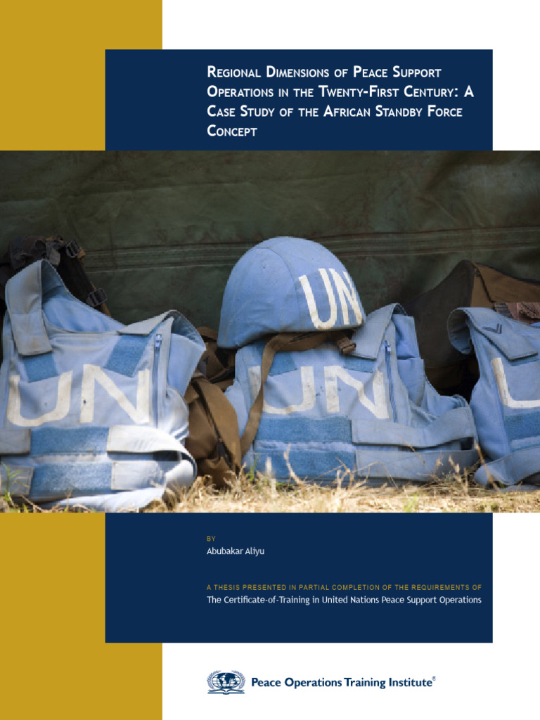Regional Dimensions of Peace | PDF | African Union | Peacekeeping