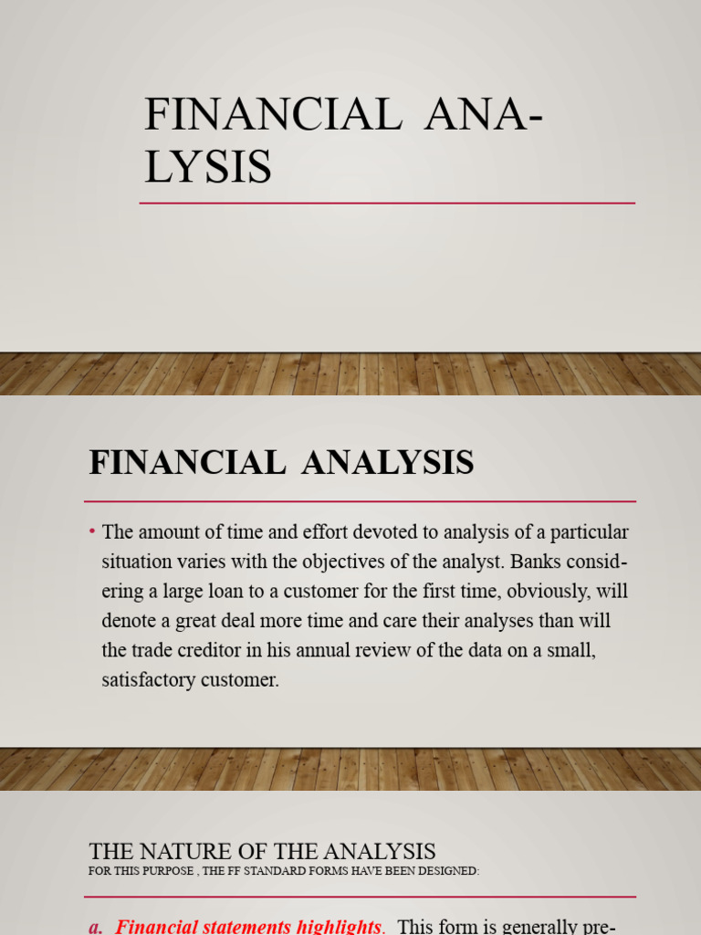 Financial Analysis | PDF | Cash Flow Statement | Money