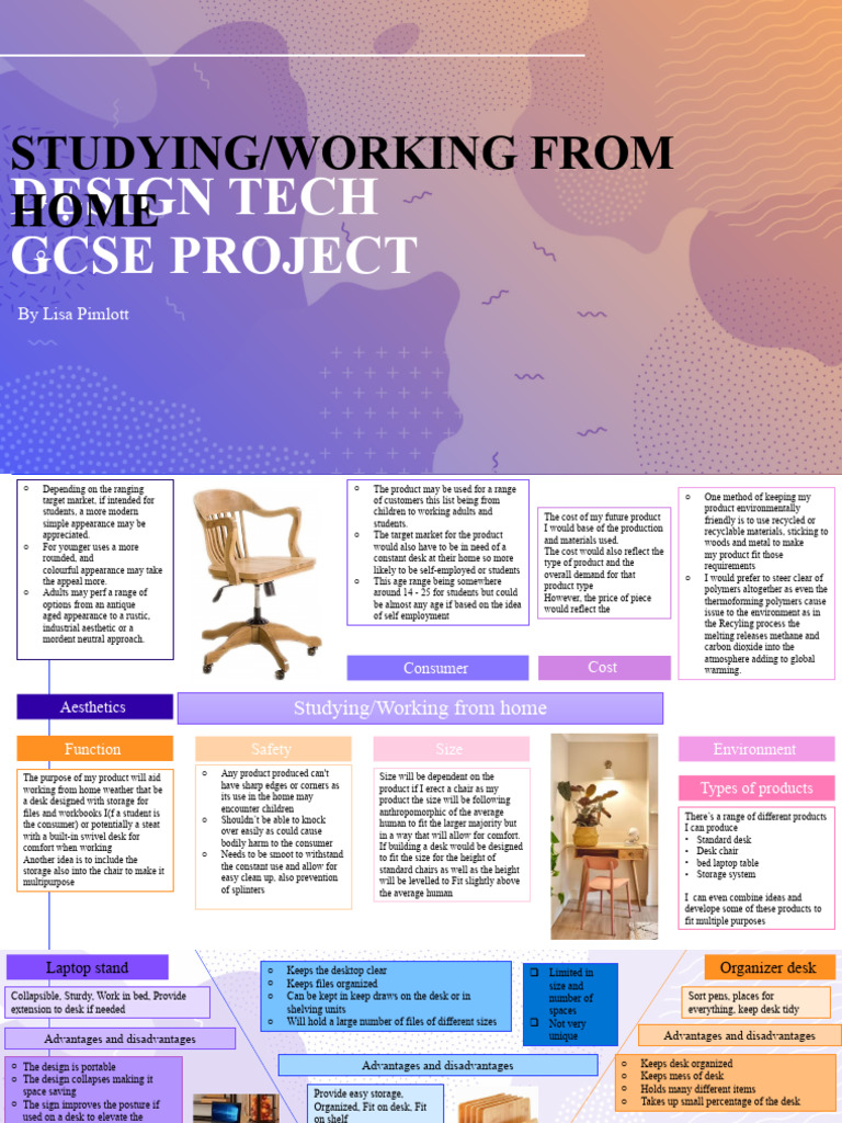 Home Office Product Design Analysis | PDF | Desk | Laptop