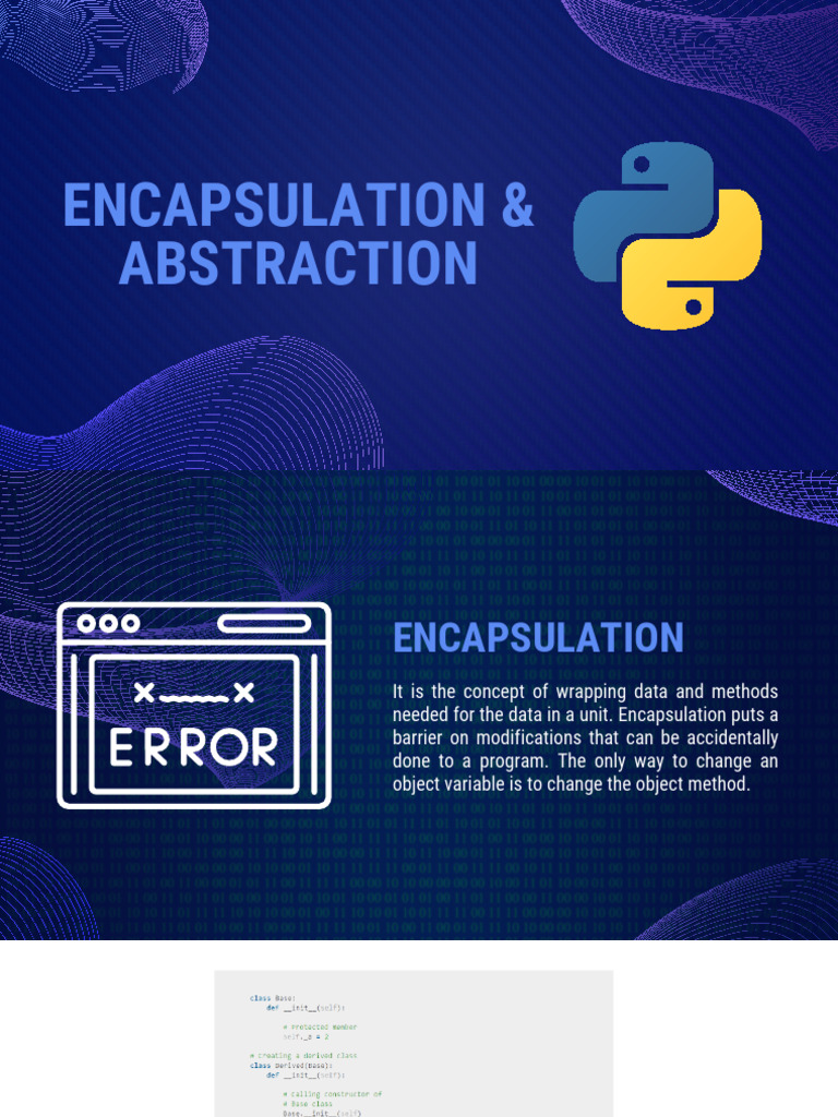 Abstraction And Encapsulation Pdf
