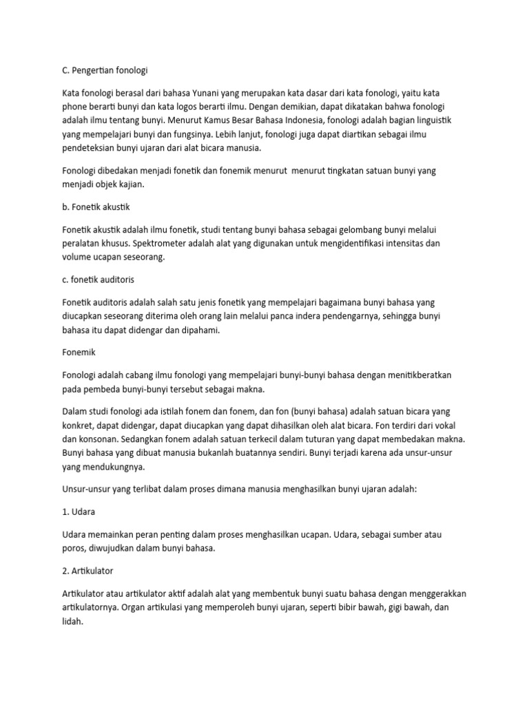 Fonologi | PDF
