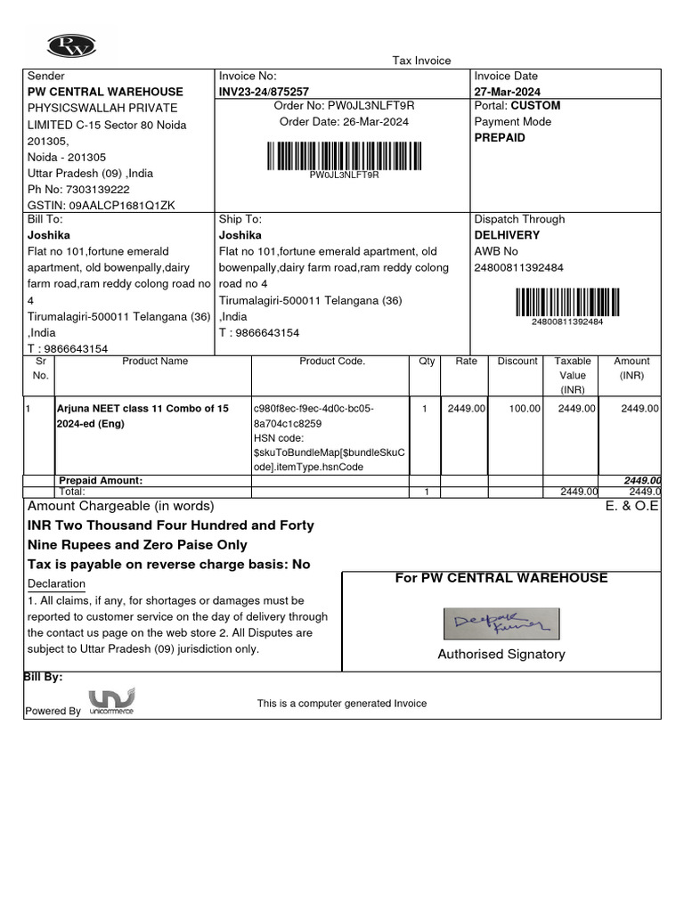 Invoice | Download Free PDF | Public Finance | Economies
