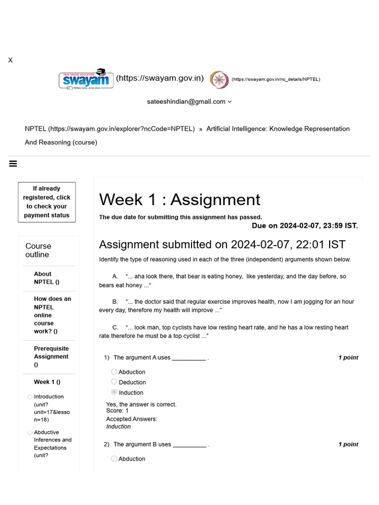 Artificial Intelligence_ Knowledge Representation And Reasoning - - Unit 4 - Week 1 | PDF ...