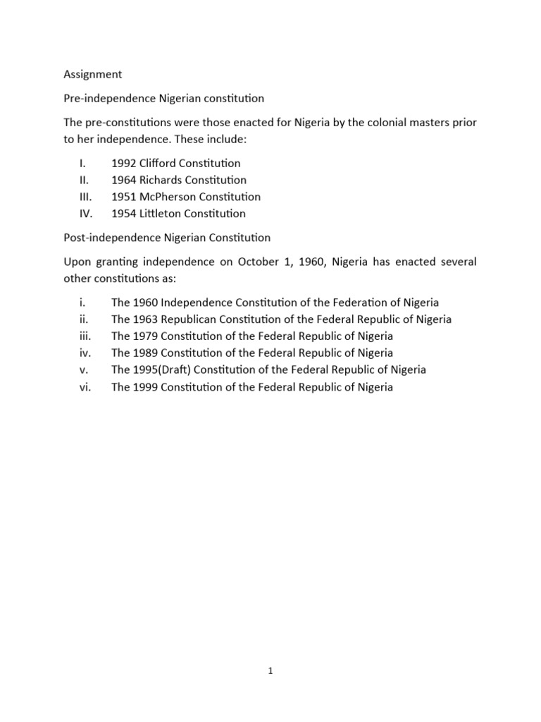 Constitution Assignment | PDF | Legislature | Constitution