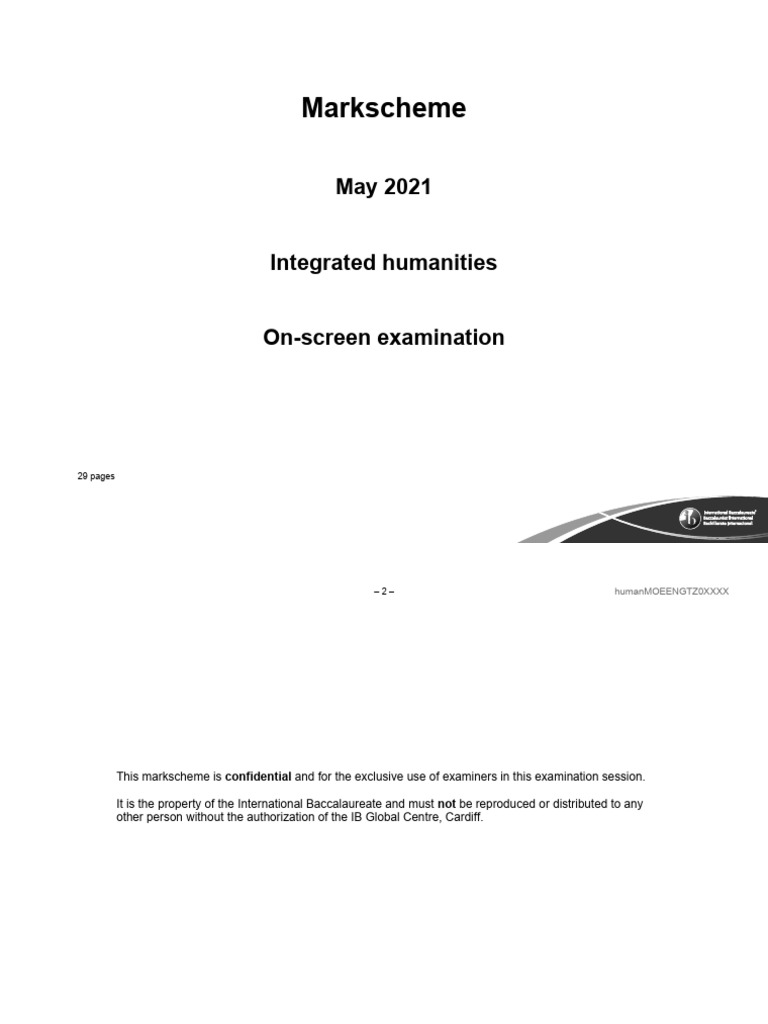 MYP Integrated Humanities Markscheme | PDF | Knowledge | Climate Change