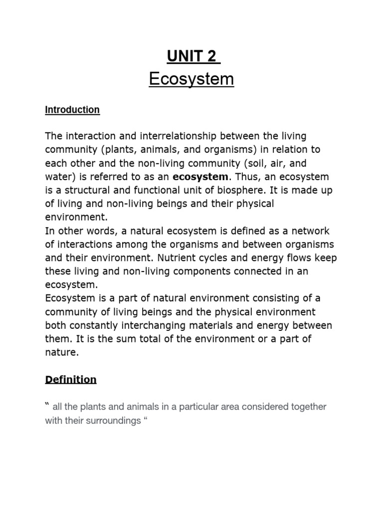 Unit 2 | Download Free PDF | Food Web | Ecosystem