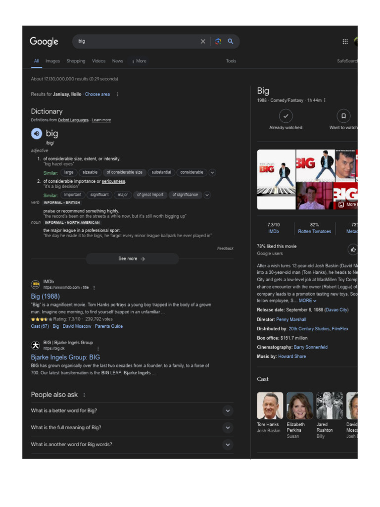 Big - Google Search | PDF