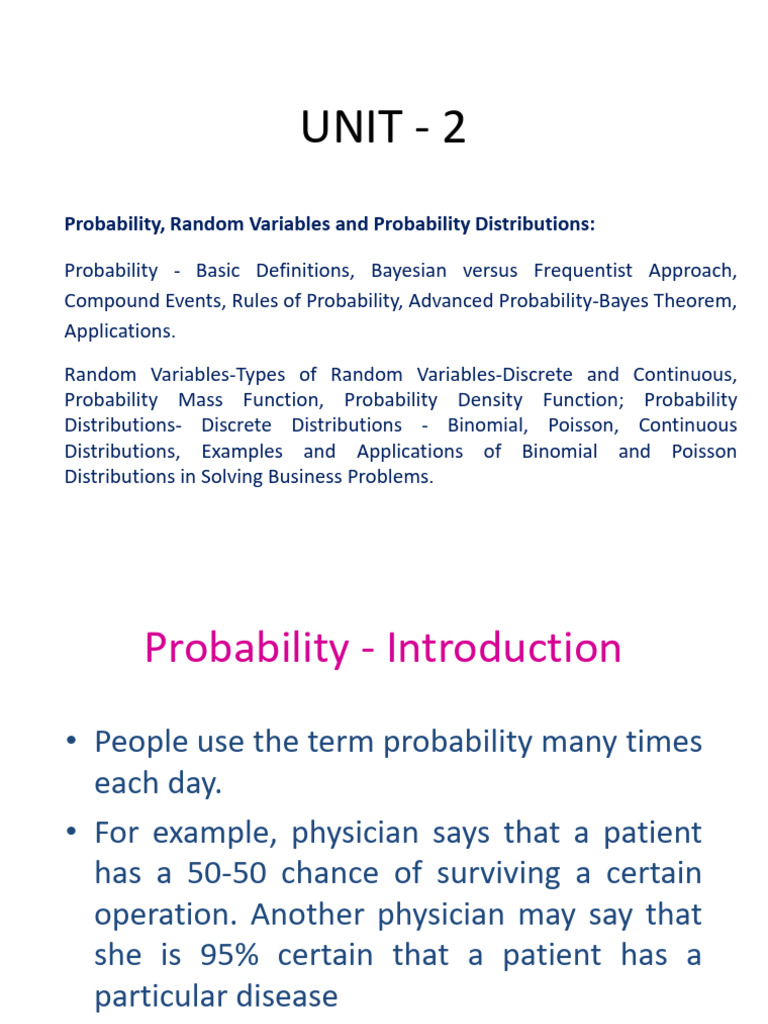 Probability and Random Variables Explained | PDF | Probability ...