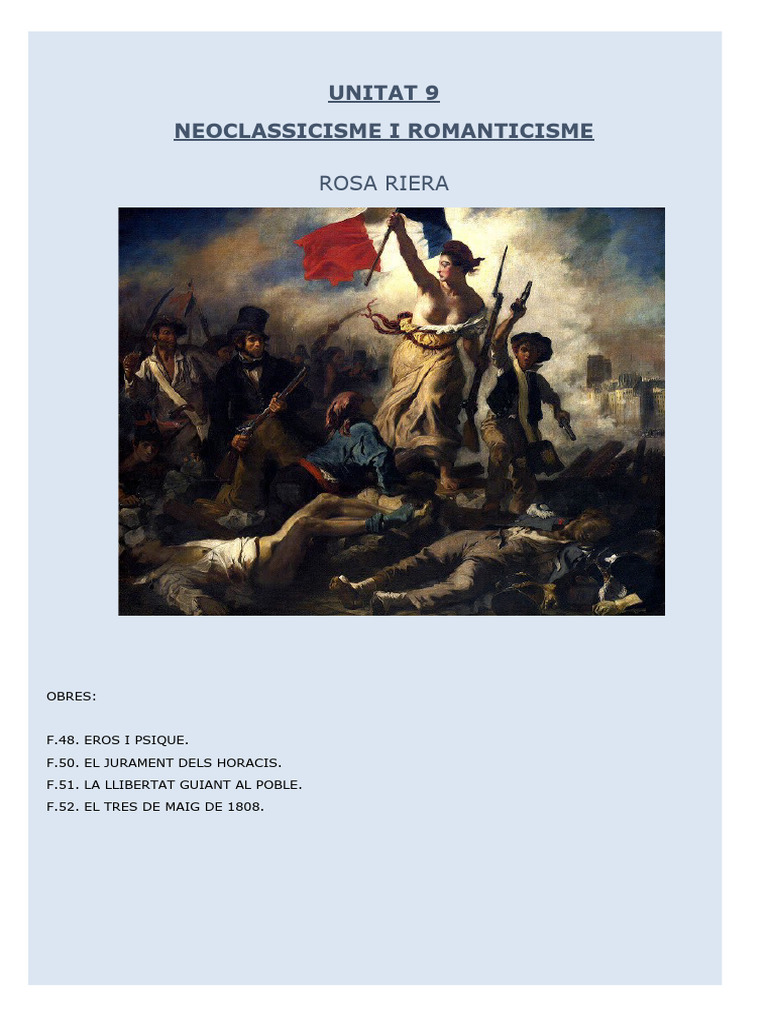 Neoclassicisme I Romanticisme2 | PDF