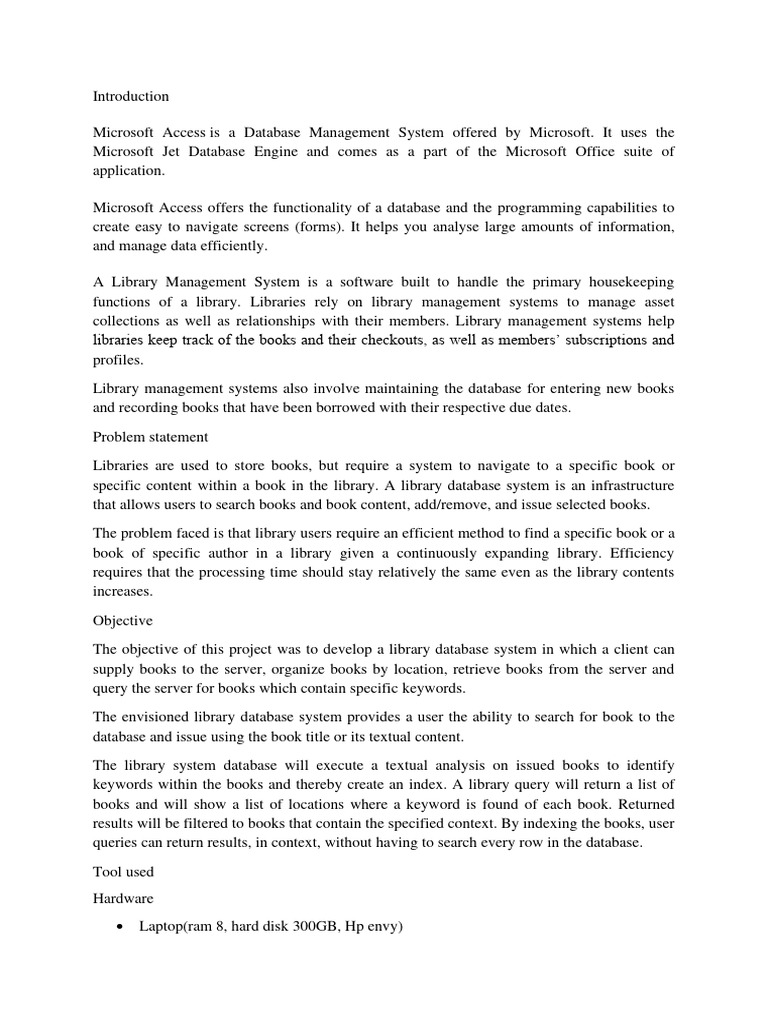 database material | PDF | Databases | Microsoft Access