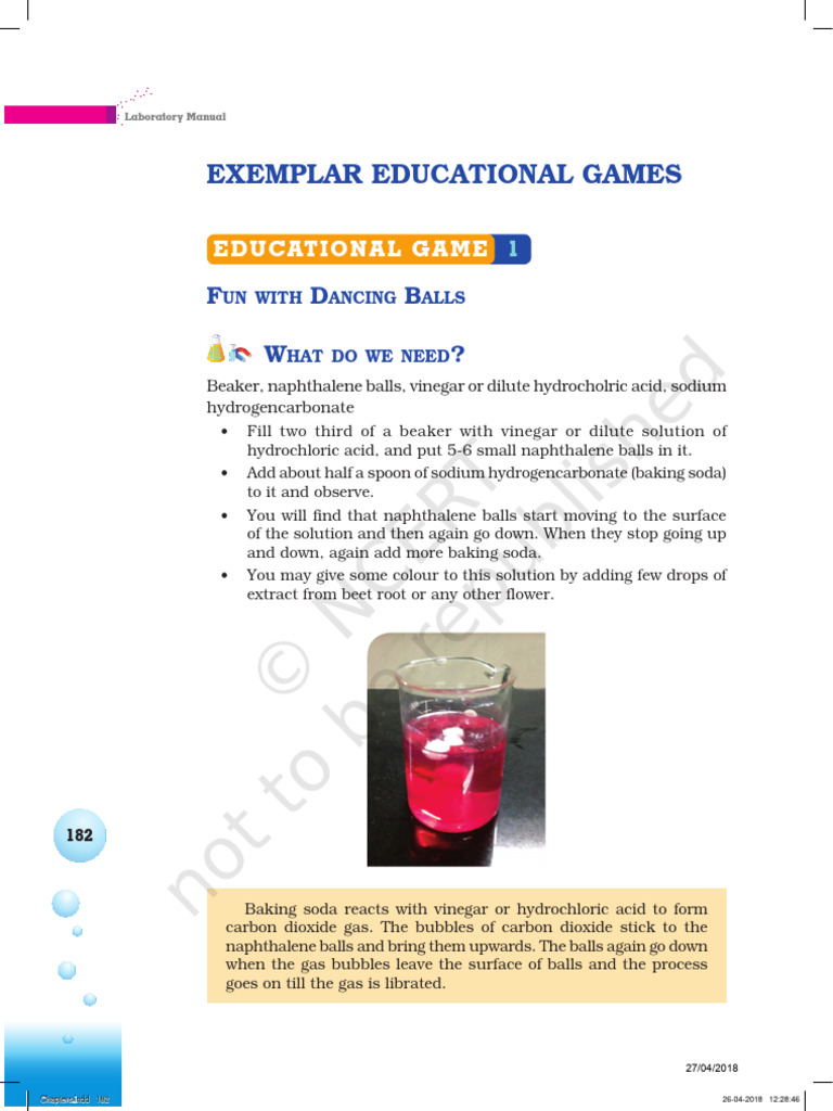 Class6 Science Exemplar Educational Games | PDF | Sodium Bicarbonate ...