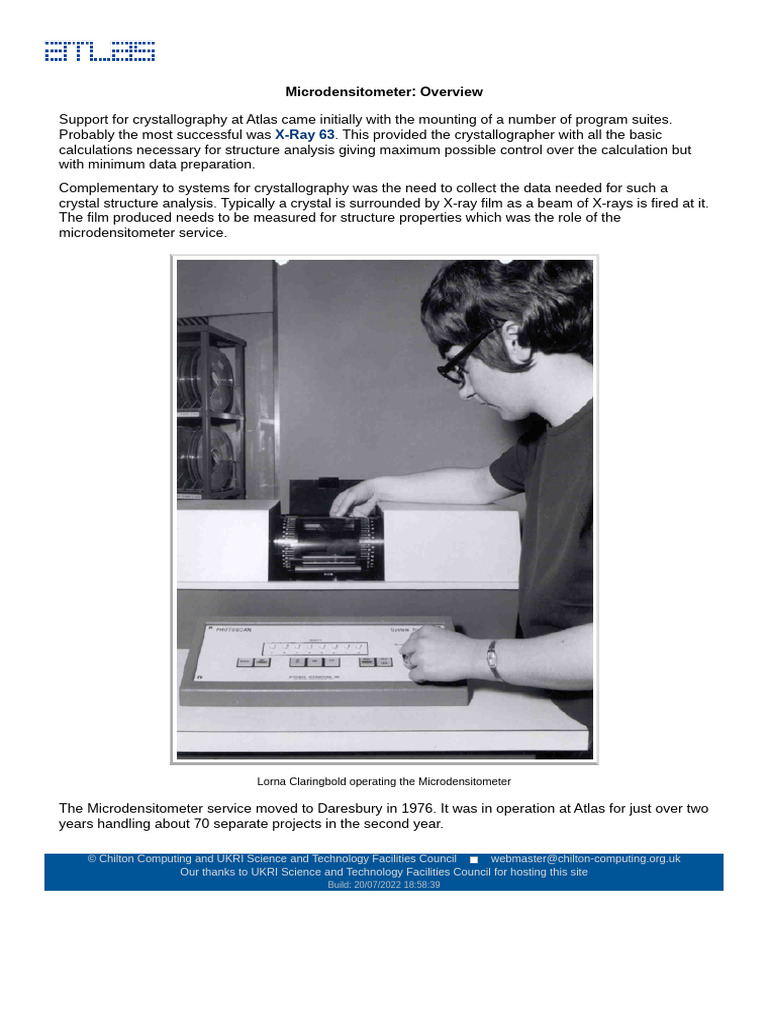 Chilton__ACL__Microdensitometer overview | PDF