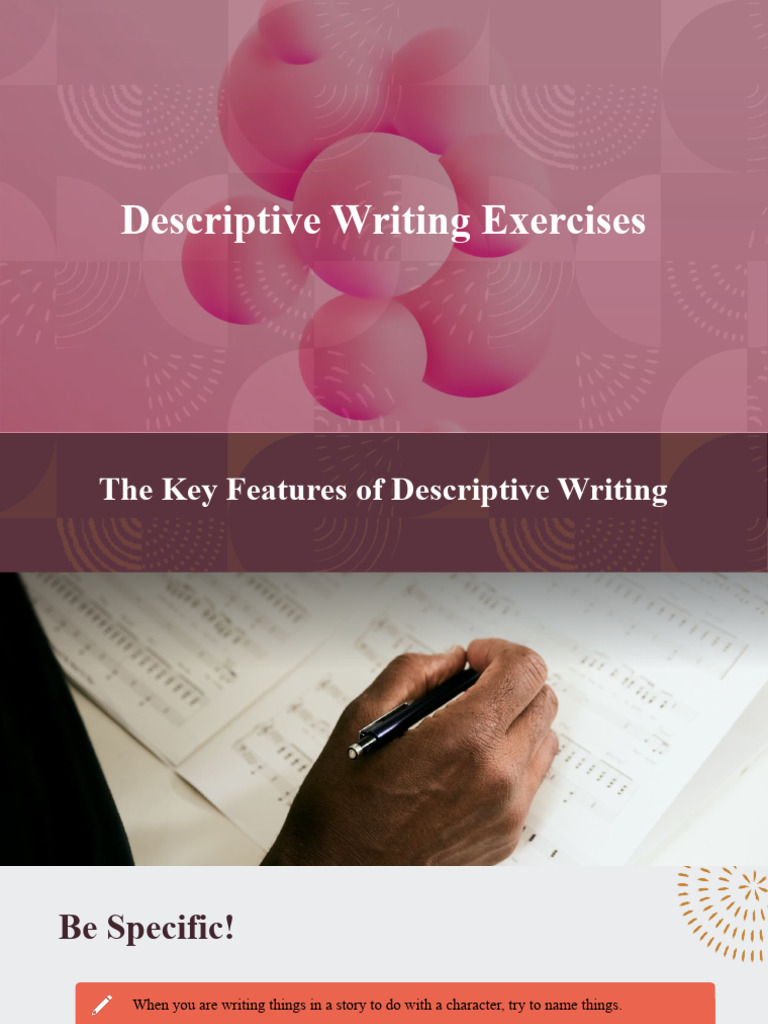 Descriptive Writing Exercises | PDF