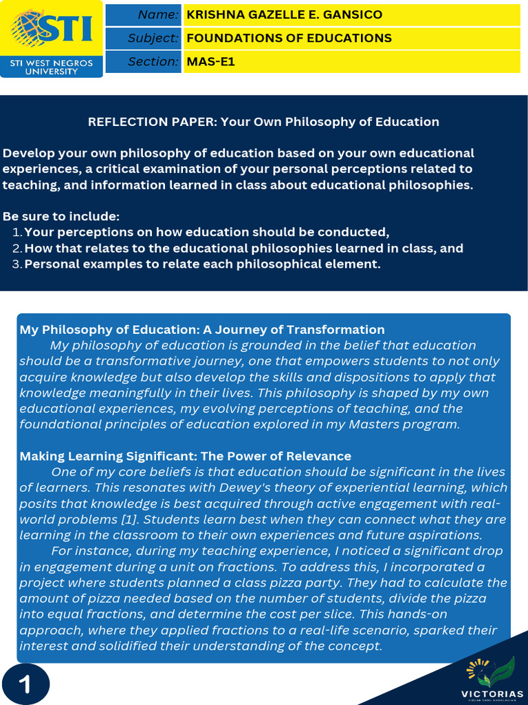 Transformative Education Philosophy Insights | PDF | Philosophy Of ...