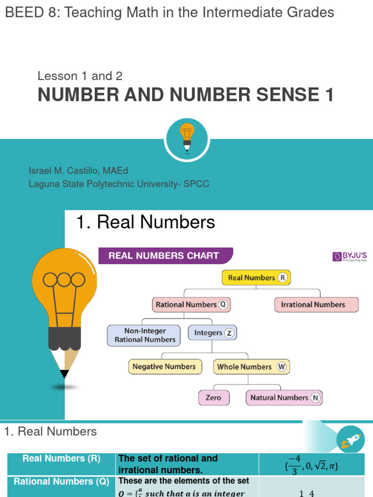 Part 01 - Number and Number Sense | PDF | Numbers | Integer