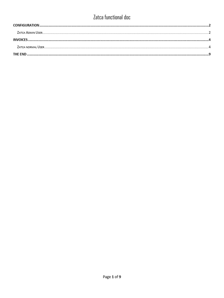 ZATCA Configuration & Invoicing Guide | PDF | Invoice | Software ...