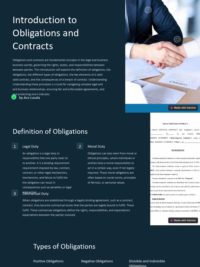 Understanding Obligations and Contracts | PDF | Breach Of Contract ...