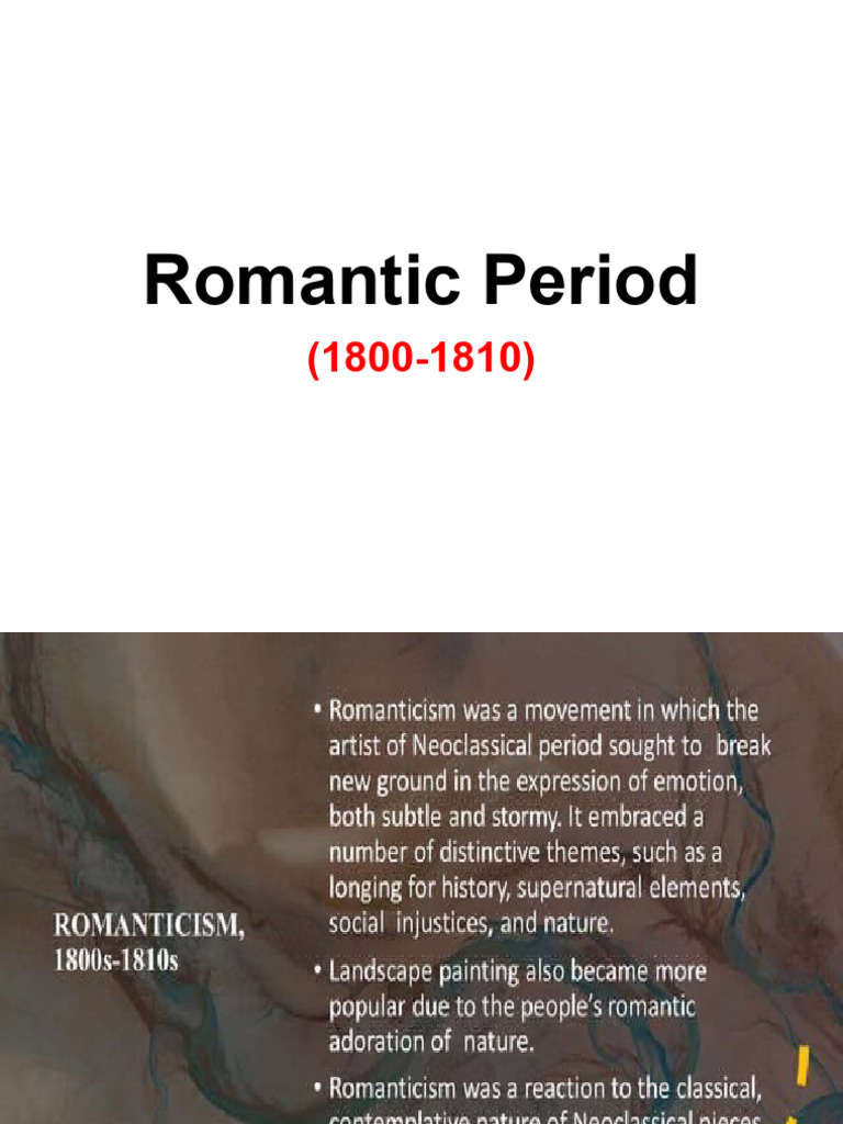 Lesson 2 Romantic Period | PDF | Romanticism