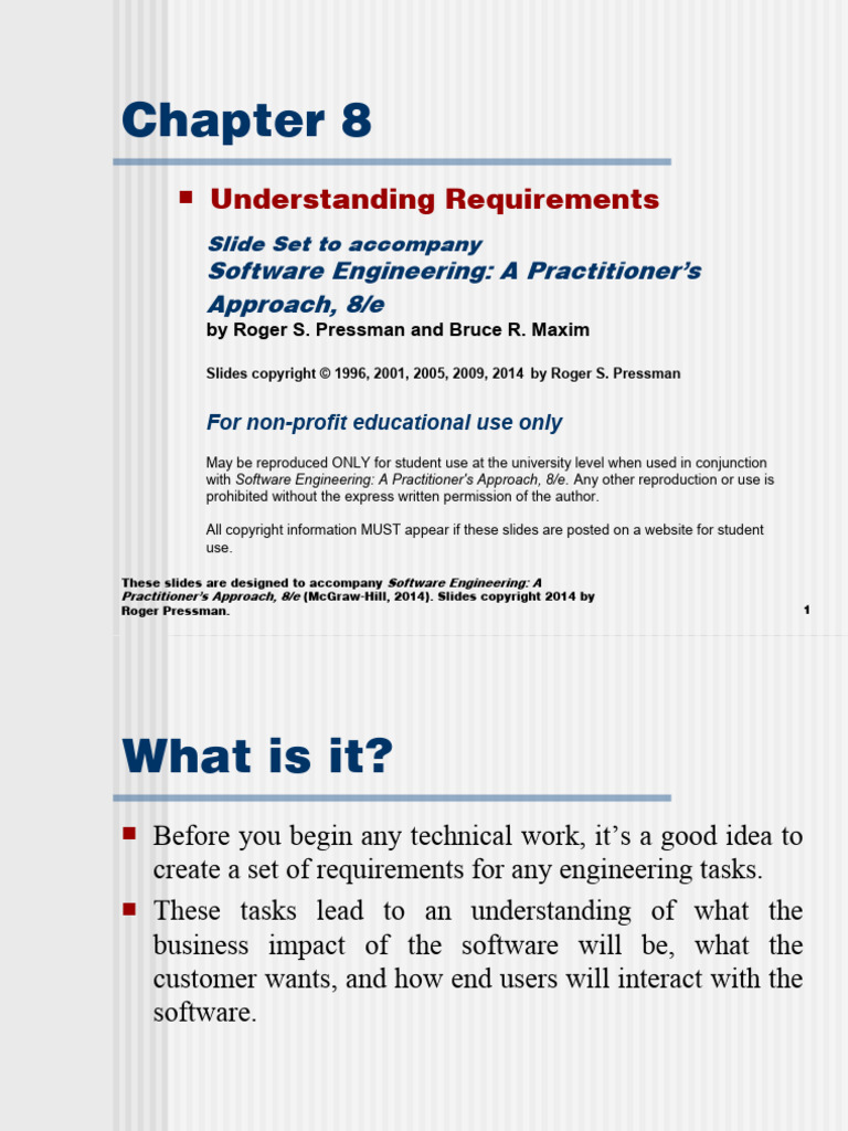 Chapter 8 | PDF | Use Case | System