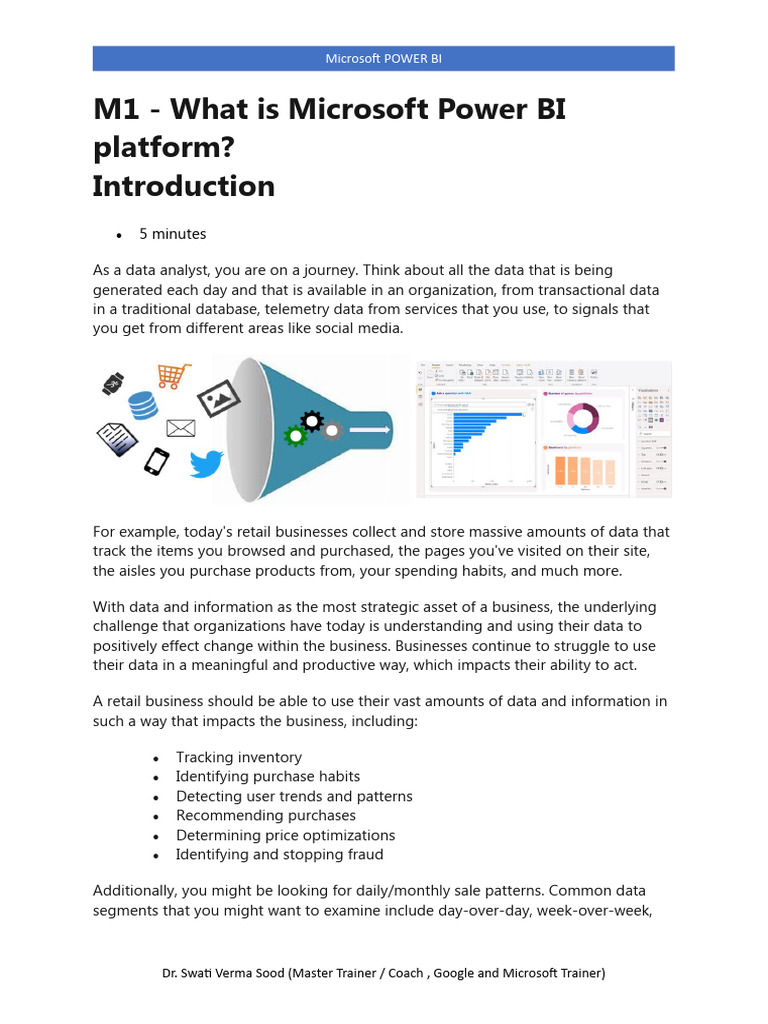 Power BI - Exam Prep - 29 - 3 | PDF | Analytics | Predictive Analytics