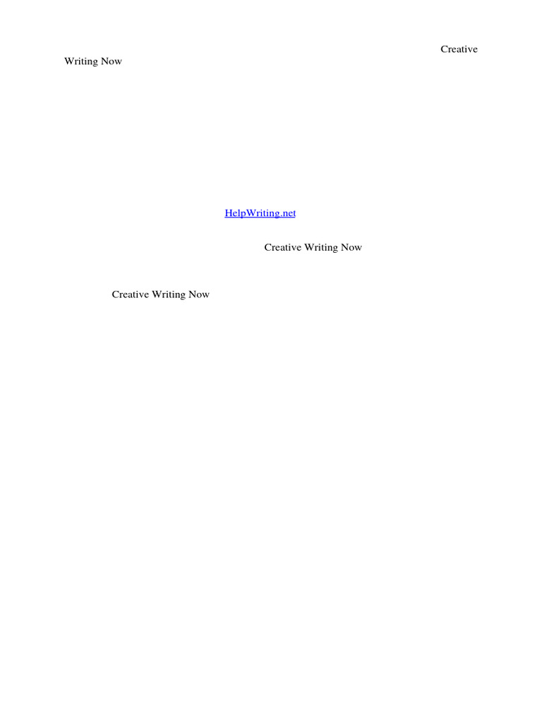 Creative Writing Now | PDF | Essays | Science