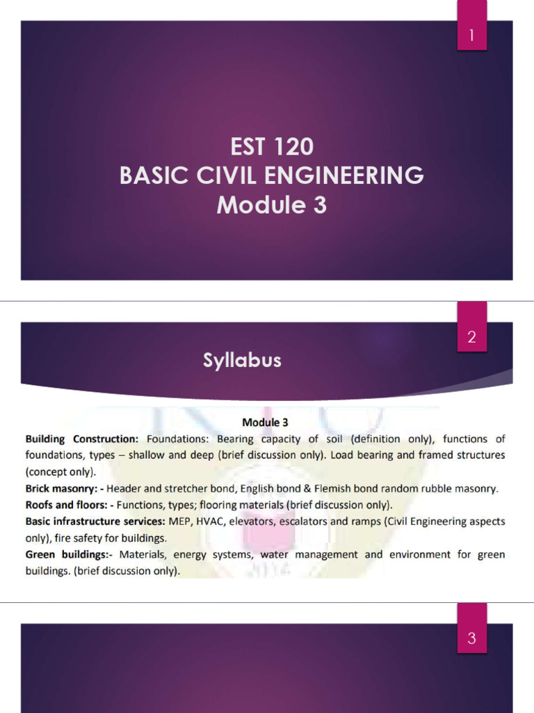 Module 3 | PDF | Deep Foundation | Air Conditioning