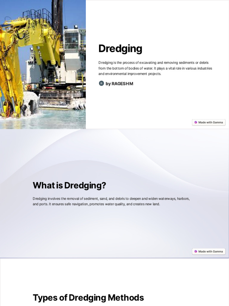 Dredging | PDF | Dredging | Environment