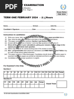 Atika School 2021 012 Mathematics Paper 1 | PDF