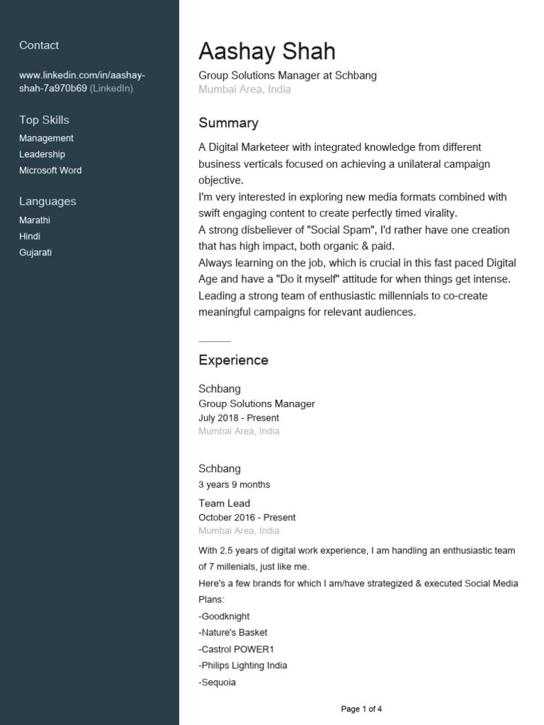 Aashay Shah | PDF | Brand | Social Media