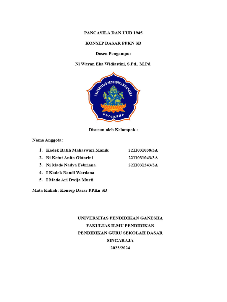 Resume Tentang Pancasila Dan Uud 1945 Pdf 