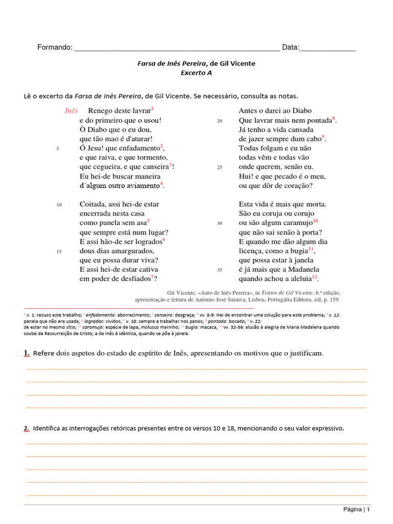 Ficha Formativa - Módulo2 | PDF