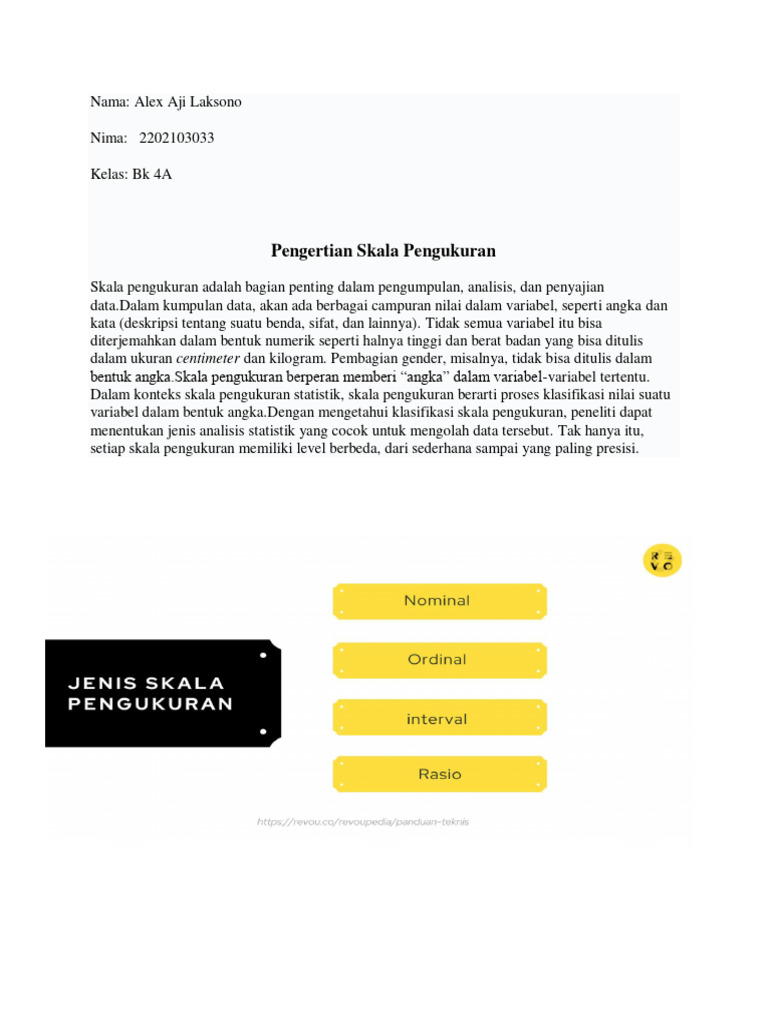 Pengertian dan Jenis Skala Pengukuran | PDF