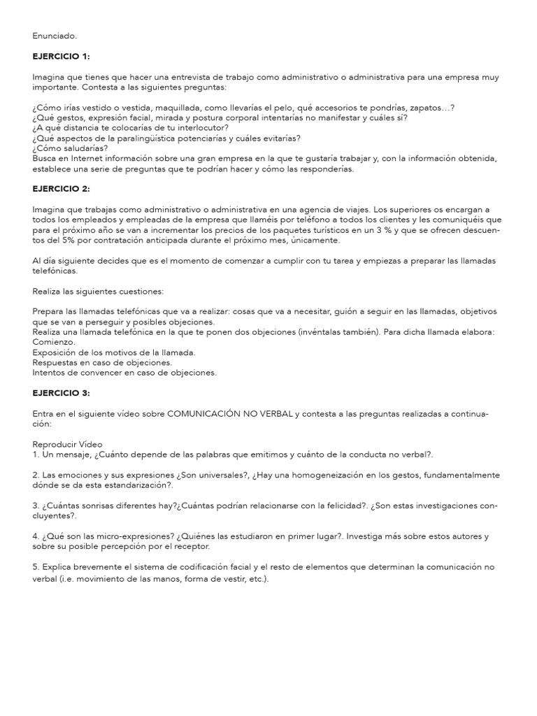 CAC Tarea 02 | PDF | Comunicación no verbal | Comunicación